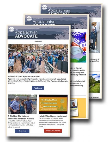 You're signed up to receive The Advocate! > Appalachian Voices