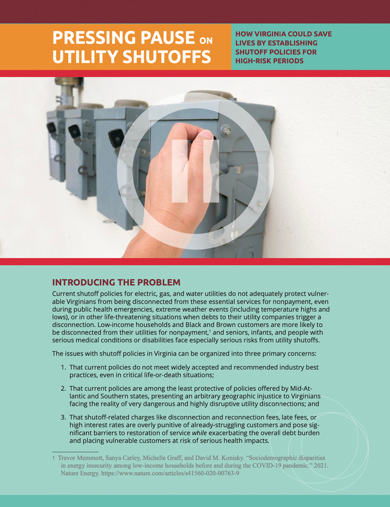 Pressing Pause on Utility Shutoffs > Appalachian Voices