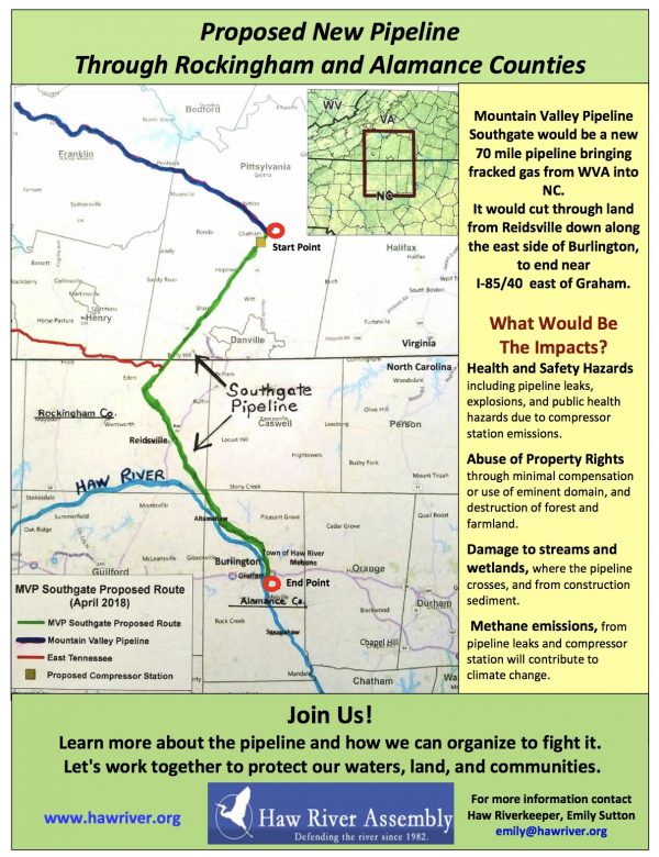 Protect our communities. Stop the MVP Southgate fracked-gas pipeline