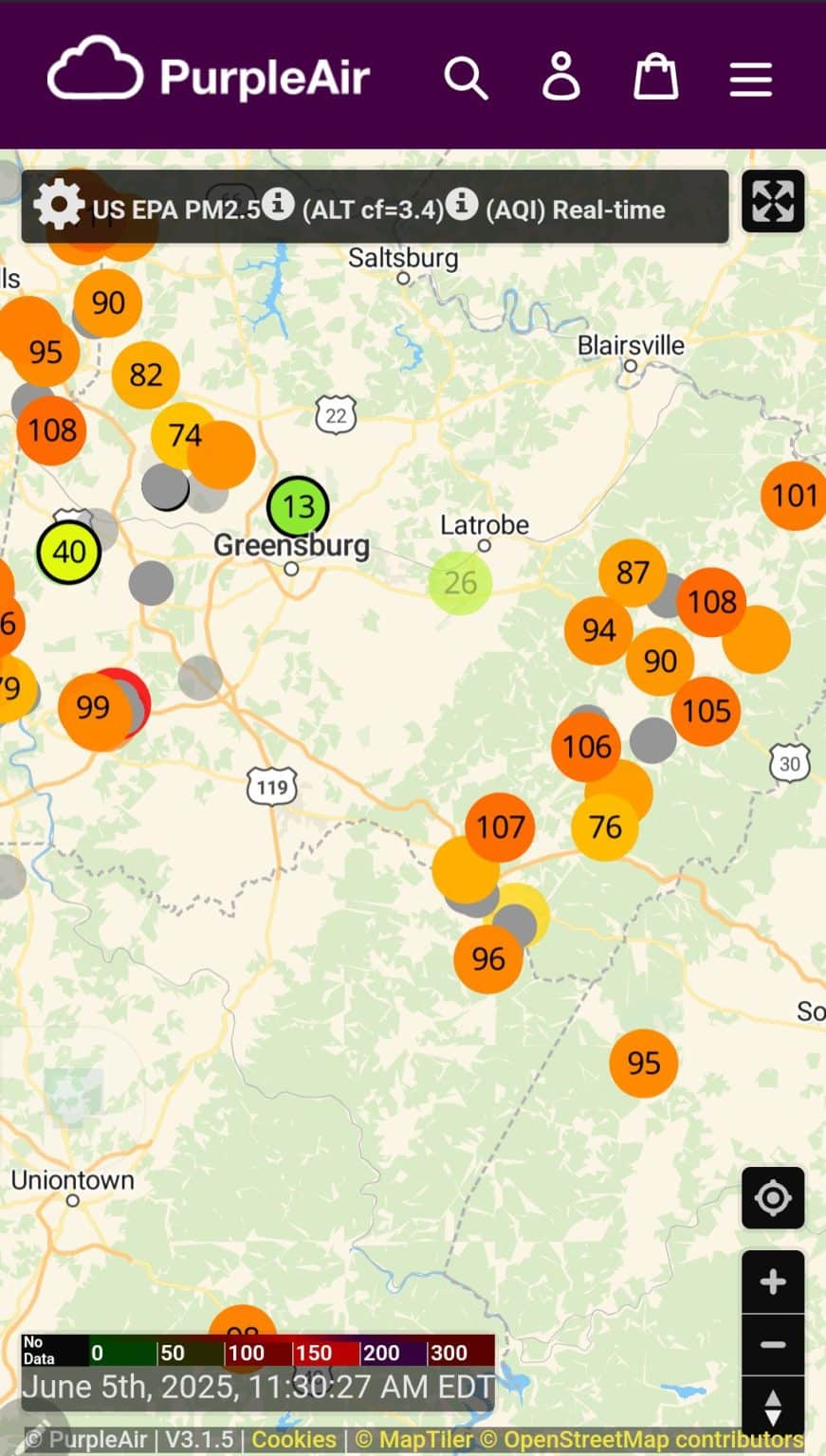 Smoke on the mountain: Canadian wildfires and Appalachian air quality